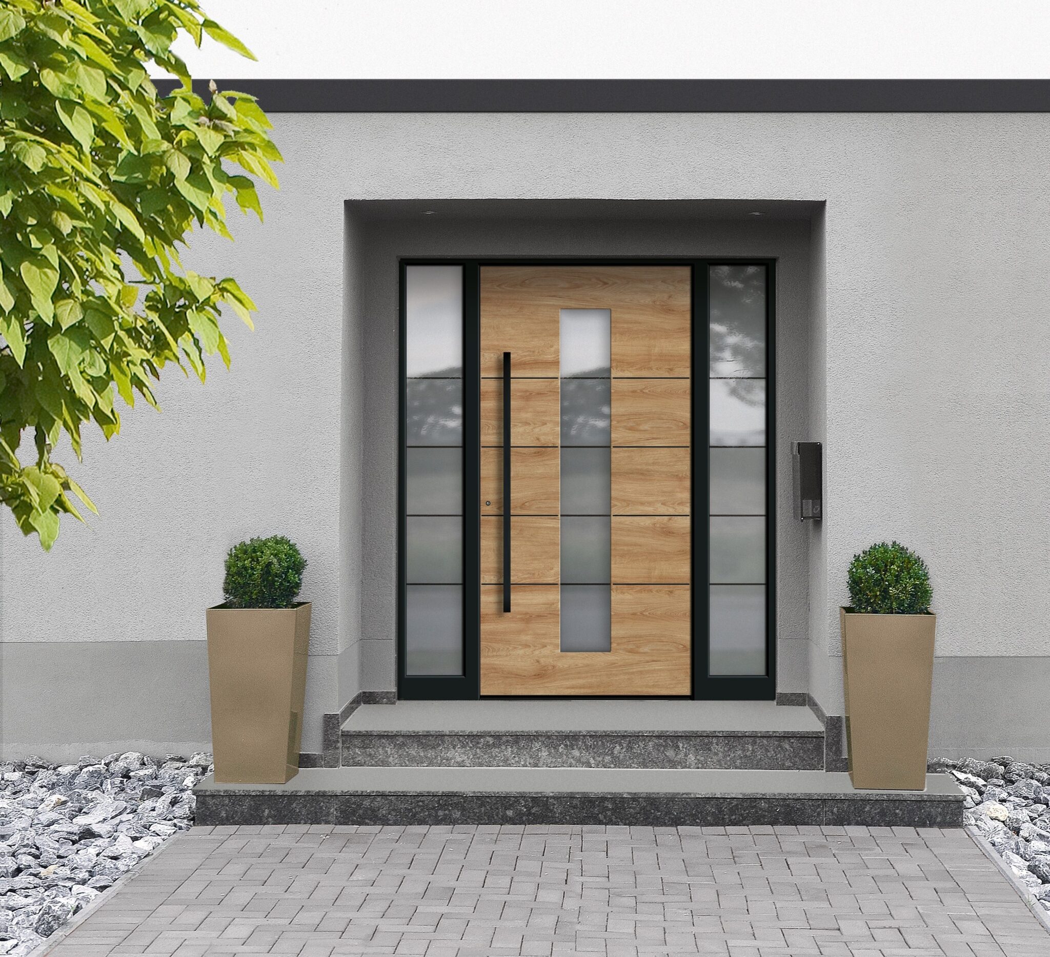 Alu Haustür PRIME OAK | BE Bauelemente GmbH – BE Fenster und Türen